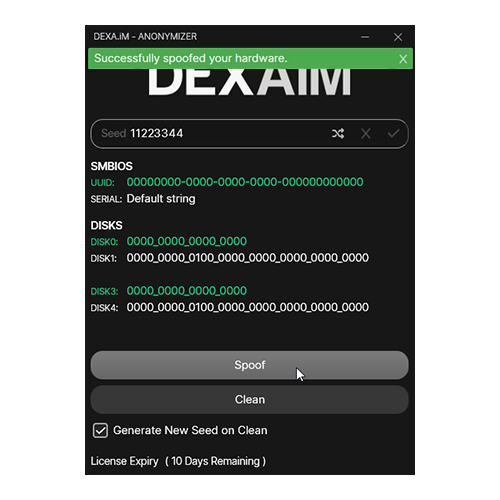 HWID Spoofer | Best spoofer in 2025 – DEXAiM